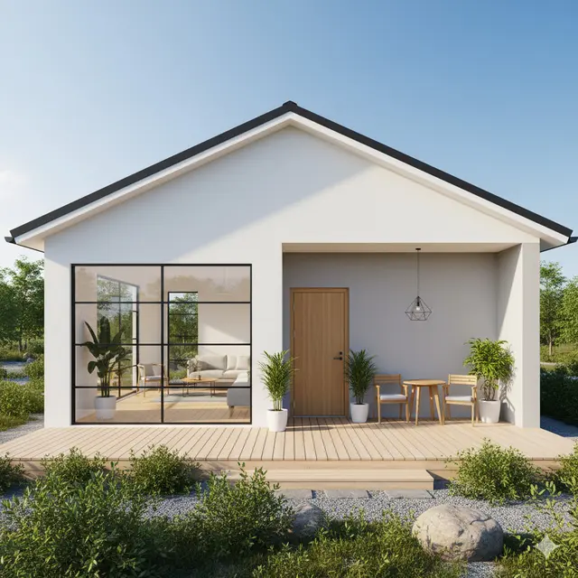 7 Inspirasi Desain Rumah Tipe 45 di Tanah 90 Konsep Skandinavia, Hunian ...
