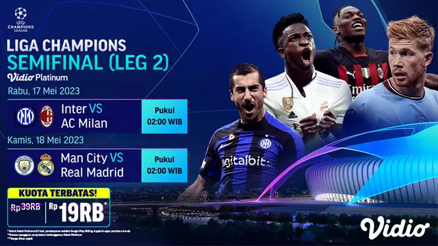 Jadwal Leg 2 Semifinal Liga Champions 2022 2023 Inter Milan Vs Ac