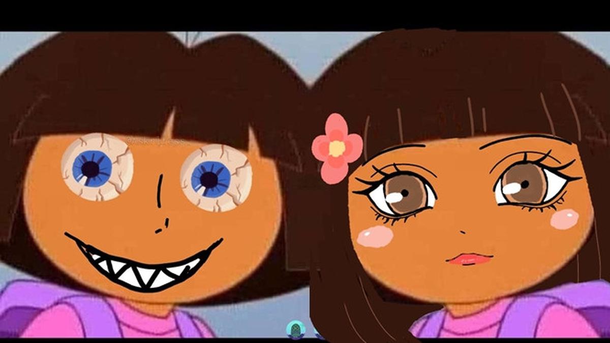 6 Editan Foto Wajah Dora the Explorer Ini Kocak, Tampil dengan Versi ...