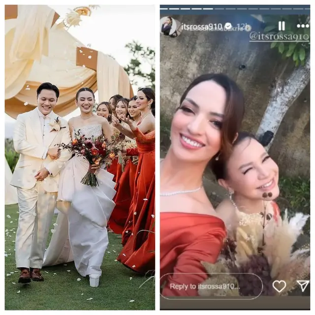 6 Potret Nia Ramadhani dan Rossa Jadi Bridesmaids Mahalini dan Rizky ...