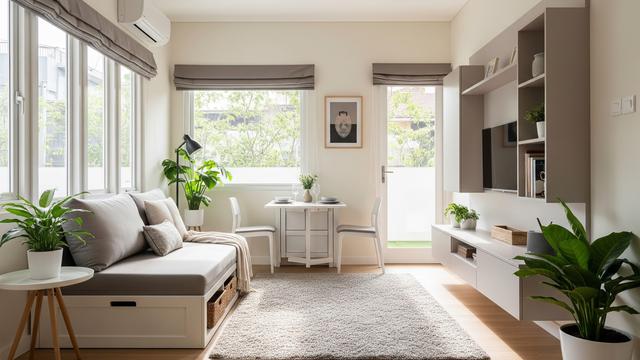 8 Ide Tata Ruang Rumah Kecil Tanpa Sekat dengan Pencahayaan Alami ...