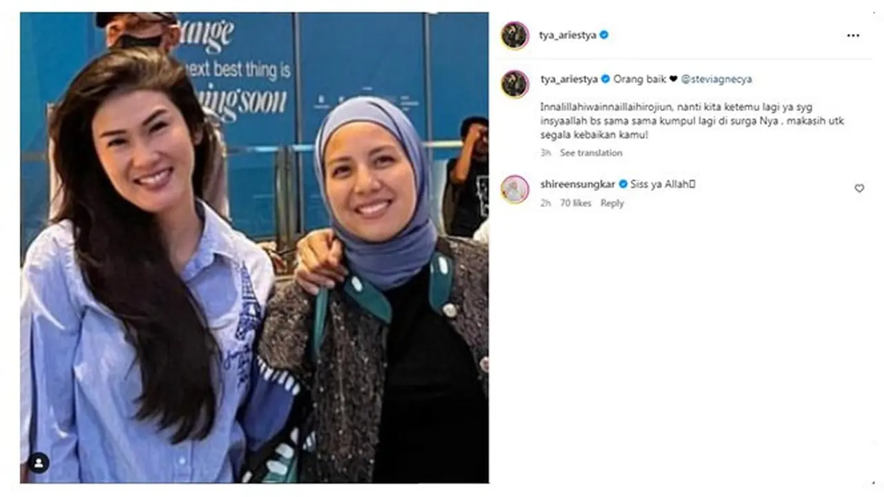 Stevie Agnecya Meninggal Dunia, Ini 8 Ucapan Duka Artis yang Sempat Tak ...