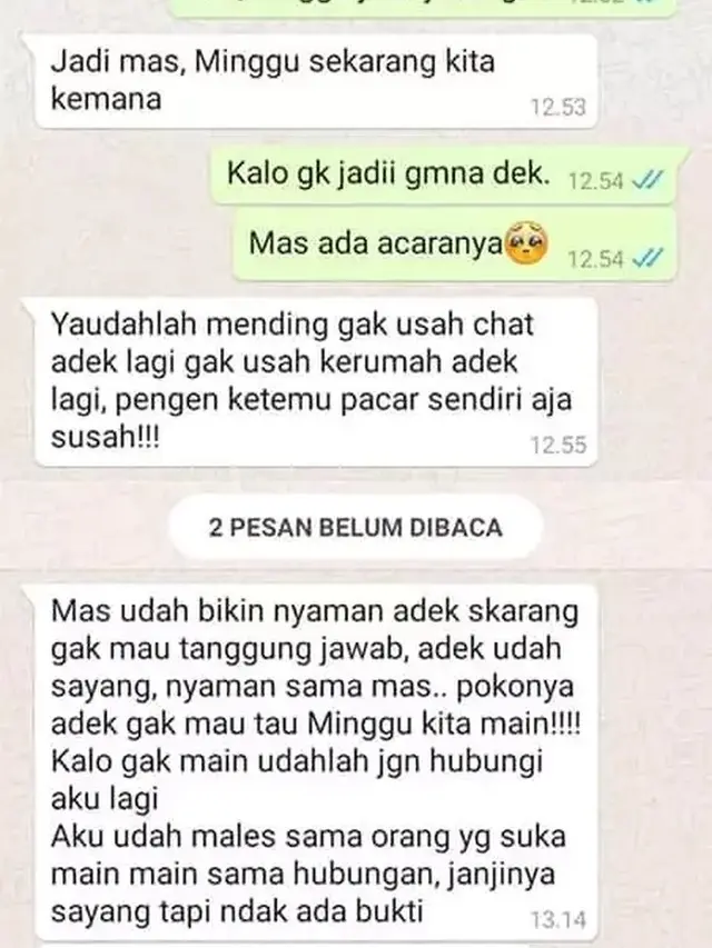 9 Chat Orang Pacaran Ini Buat Gemas dan Kesal, Selalu Salah - Hot ...