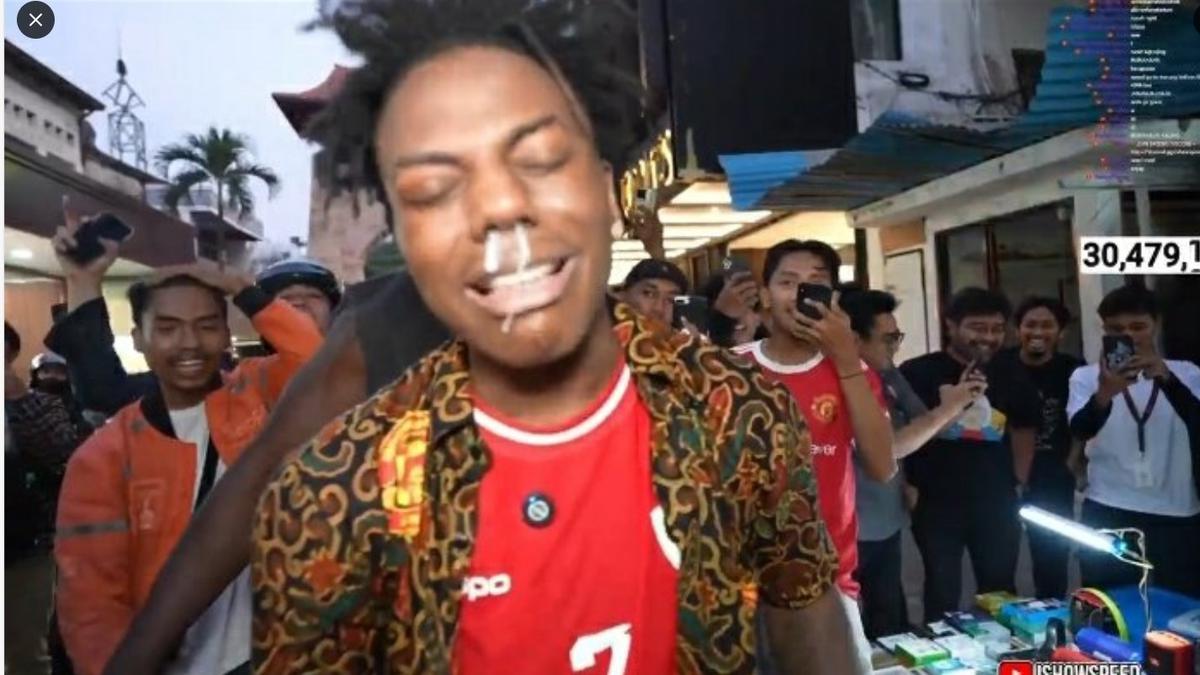 Live di Indonesia Ditonton 1 Juta Orang, iShowSpeed Nangis Sampai Ingusnya Keluar - Indonesia ...