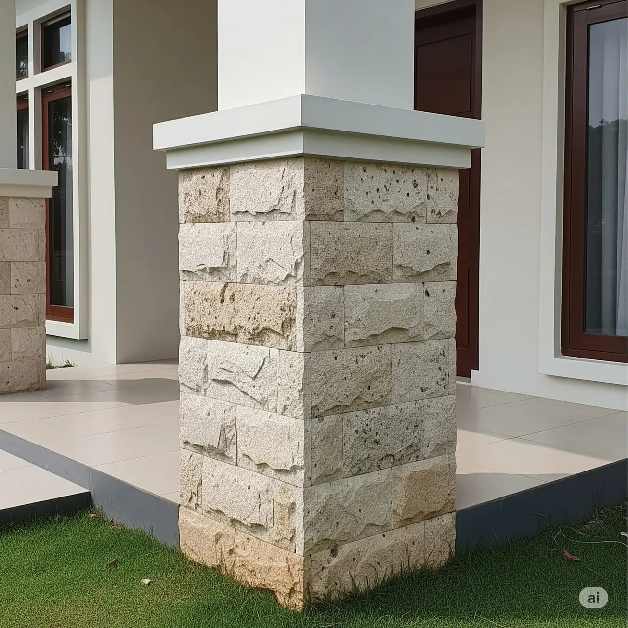 10 Inspirasi Model Tiang Teras Segi Empat Estetik, Bikin Rumah ...