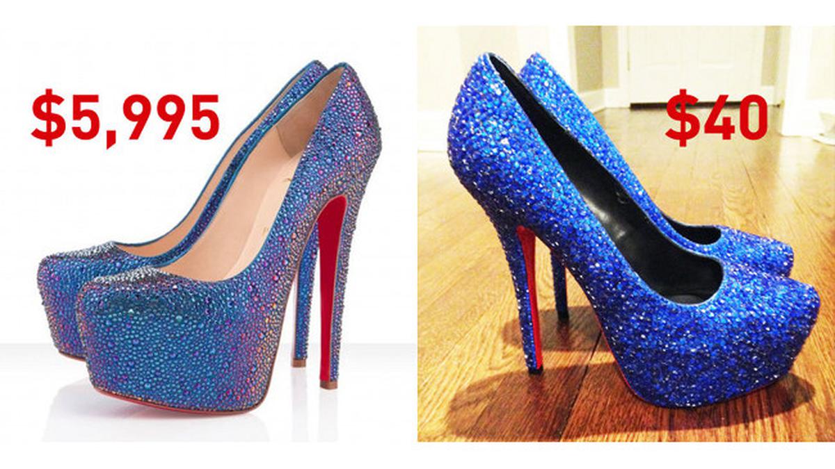 Hanya Rp 500 ribu, Sepatu ini Persis dengan Louboutin Rp 78 juta ...