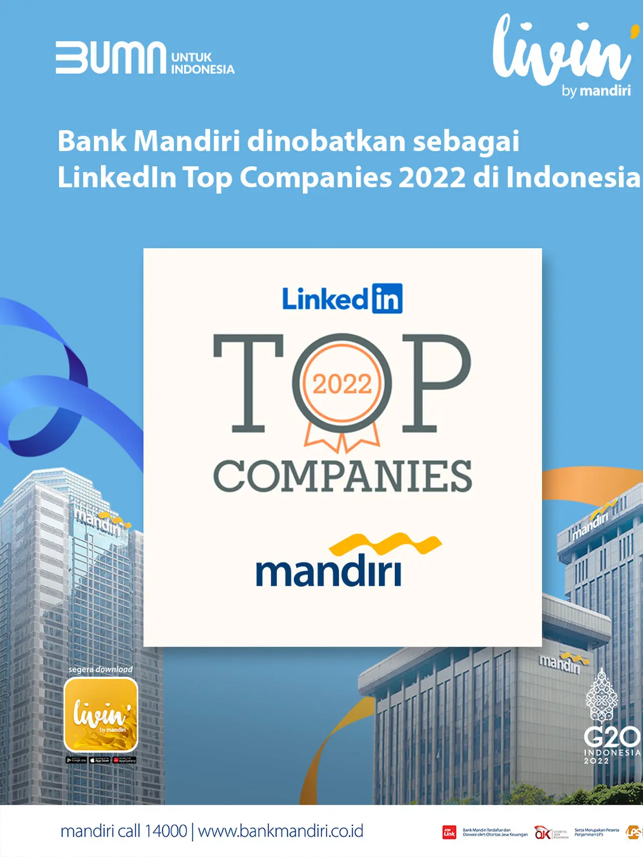 Fimela Awards Banking, Insurance & Financial Brand of The Year: Bank Mandiri yang Berkontribusi ...