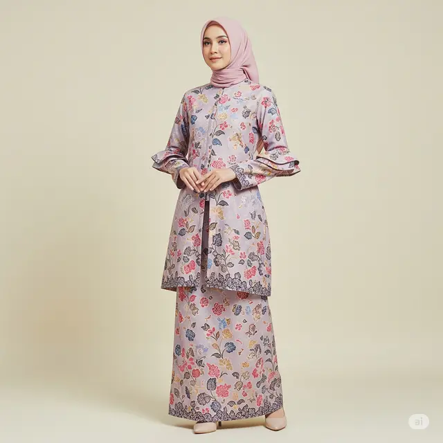 9 Model Baju Gamis Motif Bunga Terbaru yang Wajib Kamu Coba di Tahun ...