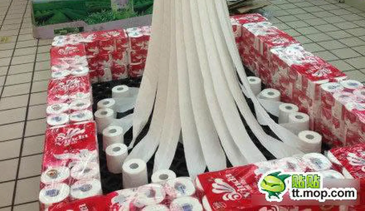 Kreatifnya Display Barang di Supermarket China Ini - Photo Fimela.com