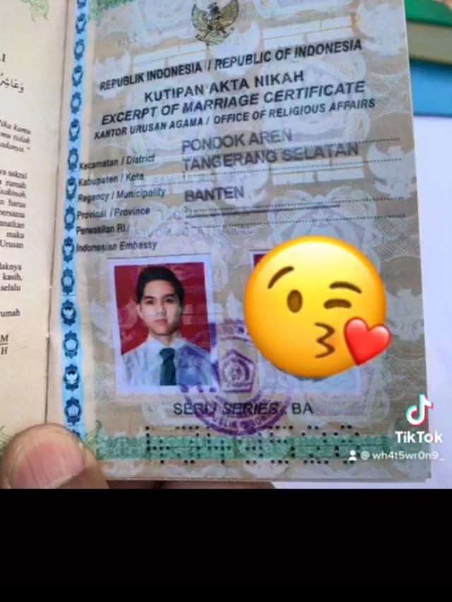 Sempat Lontarkan Bantahan, Foto Buku Nikah yang Diduga Milik Al Ghazali ...