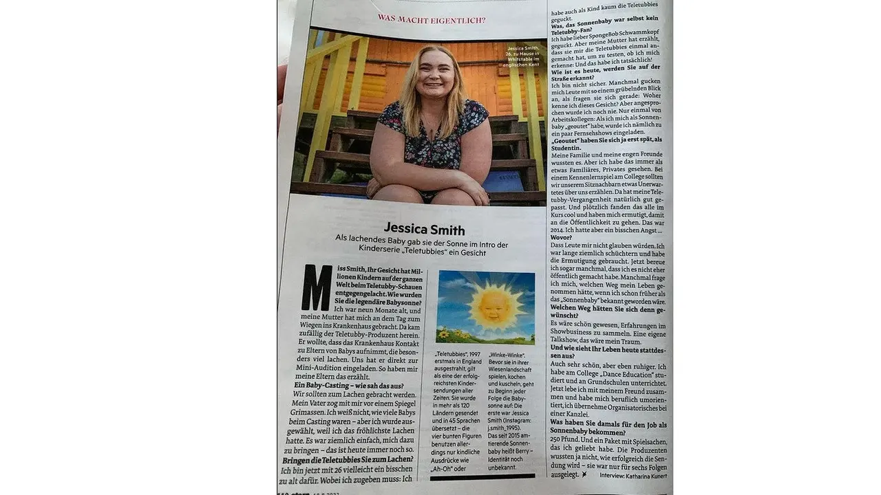 7 Potret Transformasi Jess Smith Pemeran Bayi Matahari Teletubbies ...