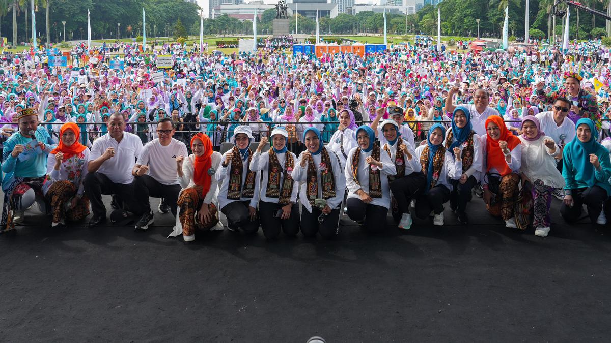 Ikuti Fun Run dan Fun Walk 2024, Puluhan Ribu Kader PKK Gaungkan ...