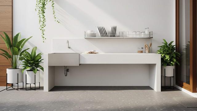 7 Ide Area Cuci Piring Outdoor yang Tidak Becek untuk Rumah Minimalis Anda