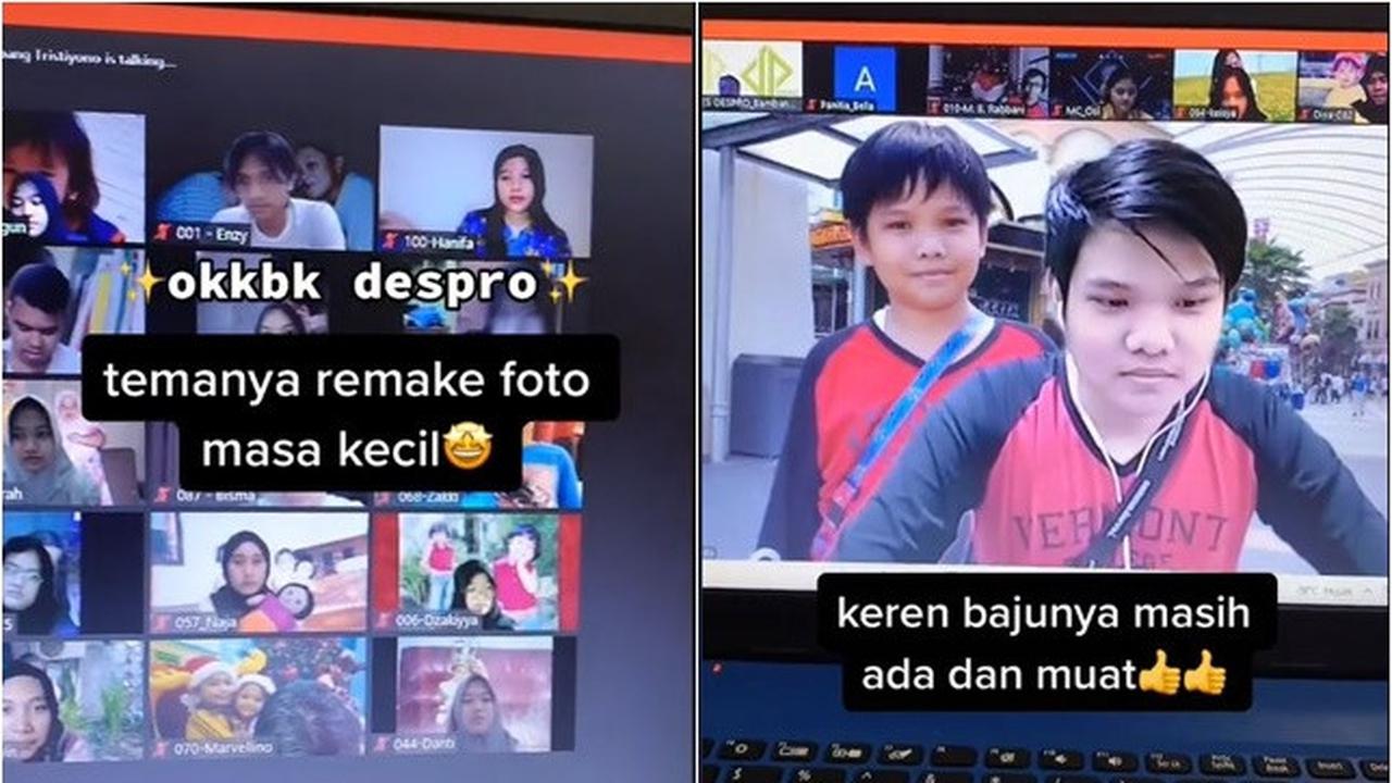 7 Potret Kocak Ospek Online Bertema Mengulang Foto Masa Kecil Ini Bikin ...