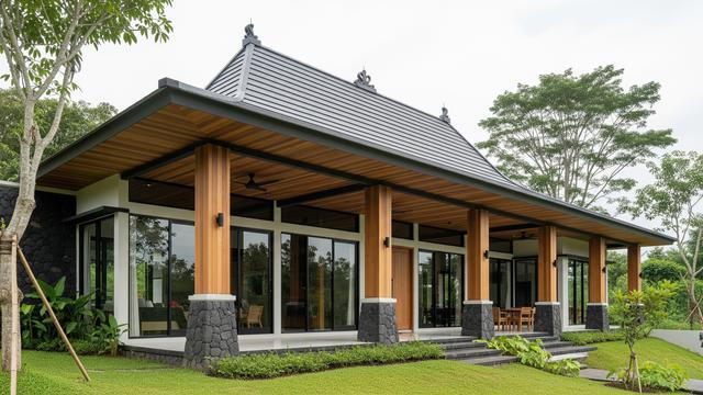 7 Desain Rumah Minimalis Atap Limasan Modern untuk Rumah Desa, Tren ...