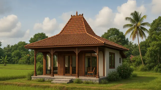 7 Gambar Rumah Sederhana Tepi Sawah yang Modern dan Estetik - Hot Liputan6.com