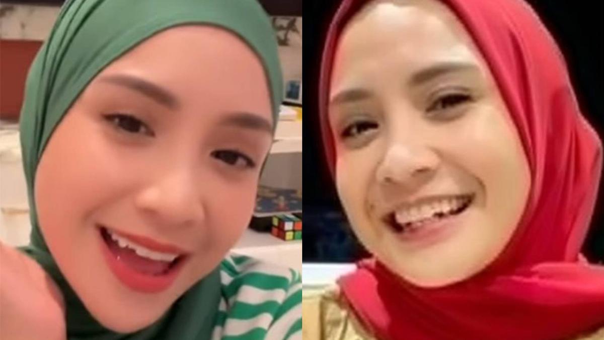 8 Potret Penuh Gaya Nagita Slavina Padu Padan Hijab Colorful, Tampil Tertutup Tetap Stylish ...