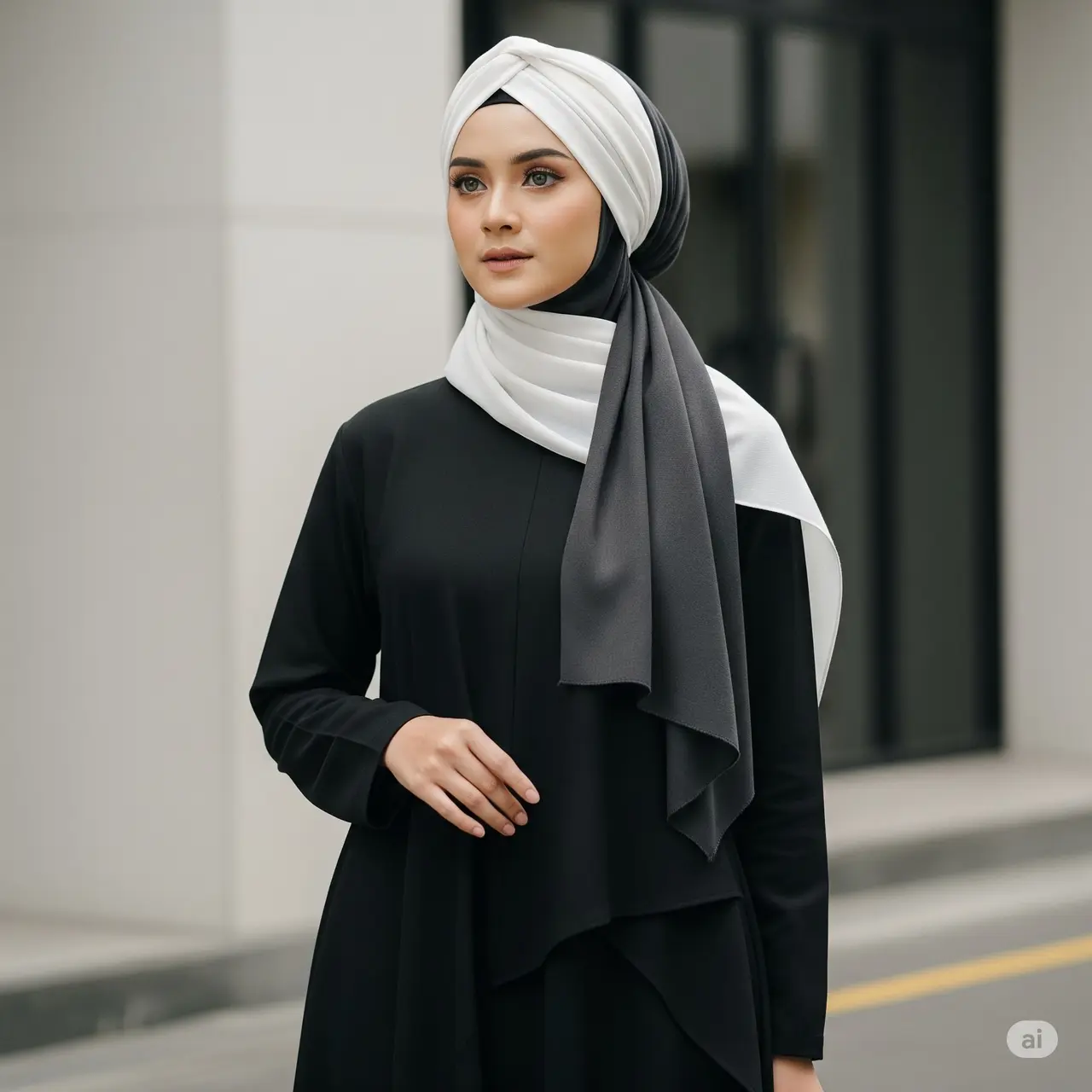 10 Model Gamis Hitam Terbaru 2025 dan Hijab Padanannya, Tampil Elegan ...