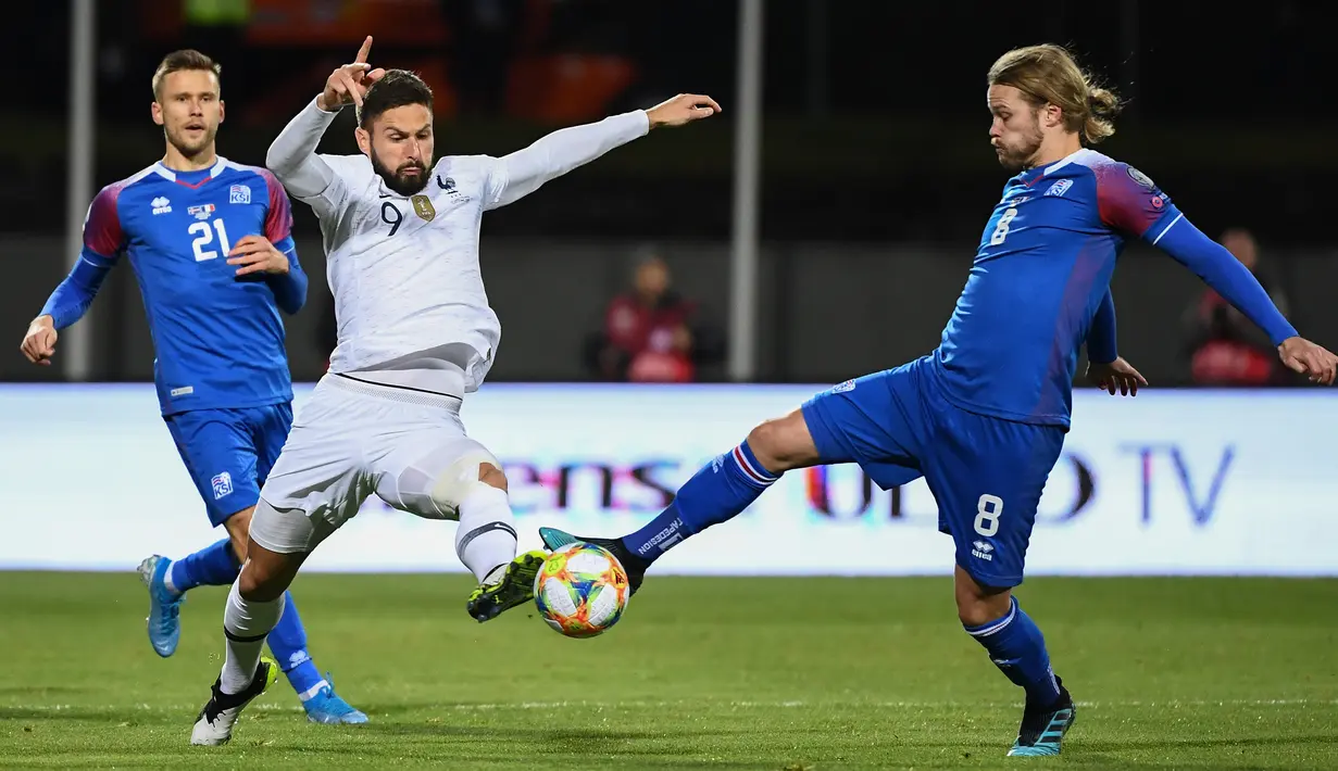 FOTO: Gol Tunggal Giroud Antar Prancis Tundukkan Islandia - Foto ...