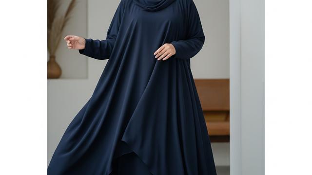 8 Model Gamis Abaya Syari untuk Tubuh Gemuk, Tampil Anggun dan Modis