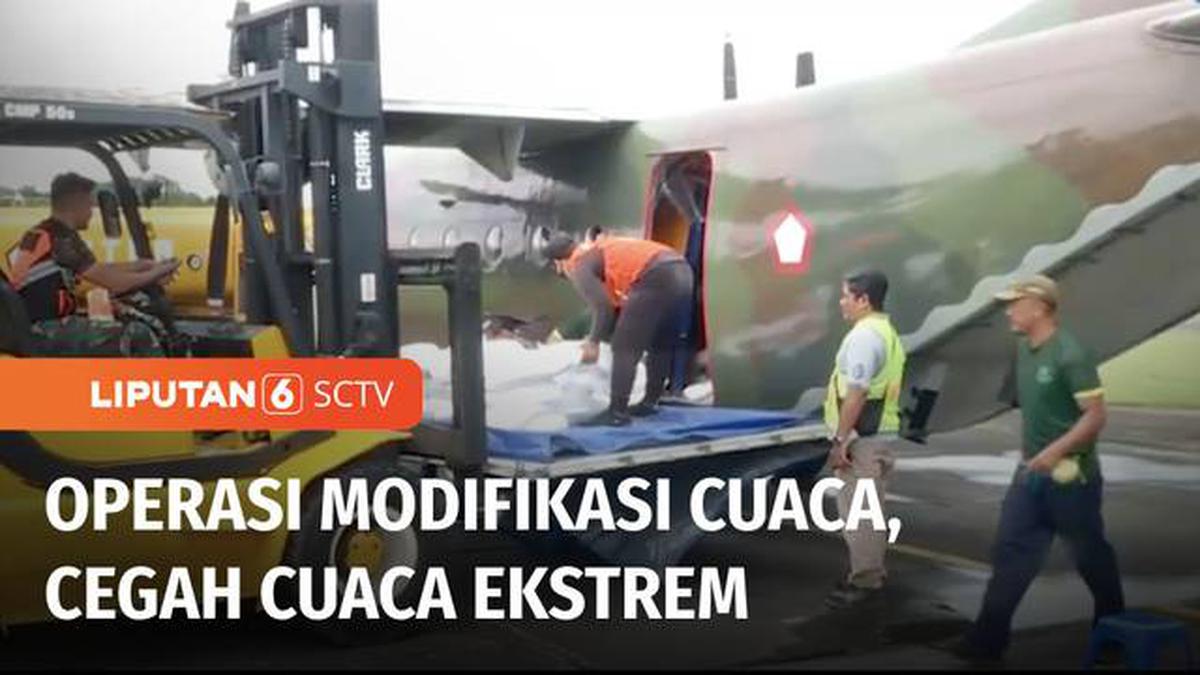 VIDEO: Modifikasi Cuaca, Awan Hujan Dialihkan ke Wilayah Selat Sunda