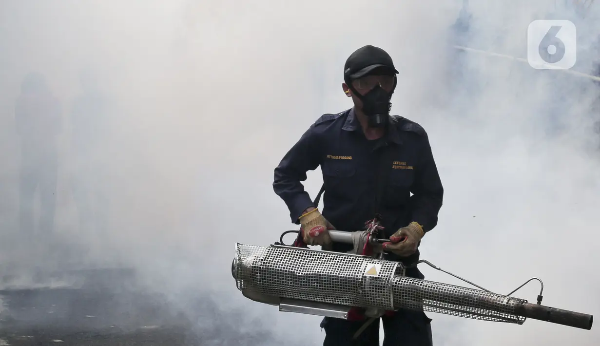 FOTO: Membasmi Nyamuk DBD di Pemukiman Jakarta - Foto Liputan6.com