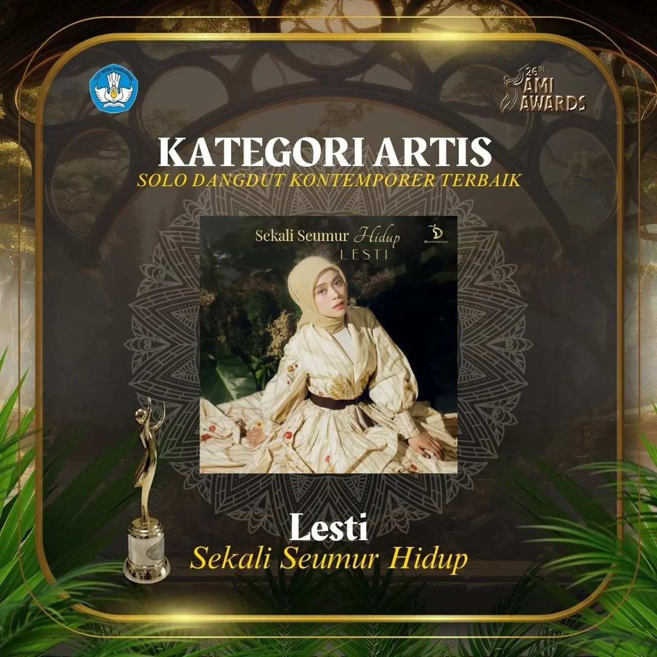 Daftar Lengkap Pemenang AMI Awards 2023, Putri Ariani hingga Lesti Kejora Raih Piala - ShowBiz ...