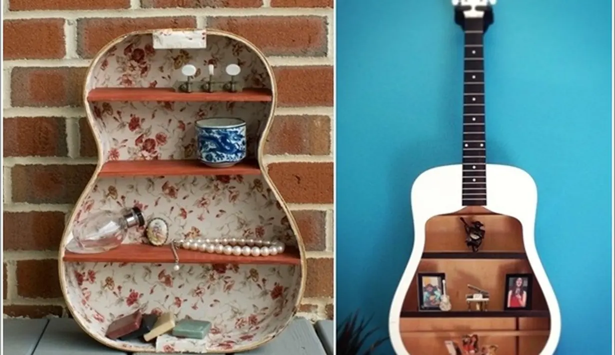 Manfaatkan Gitar Bekas Yang Tak Terpakai Jadi Barang-Barang Unik Ini