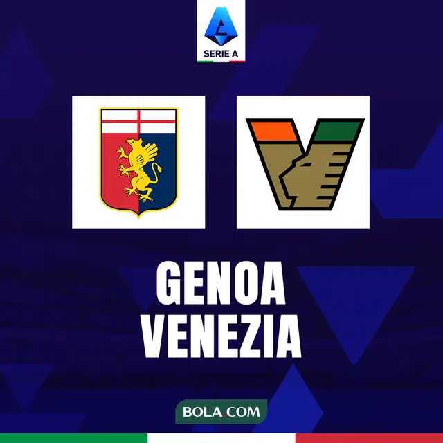 Hasil Liga Italia: Jay Idzes Bermain Penuh, Venezia Kalah dari Genoa Akibat 2 gol di 10 Menit ...