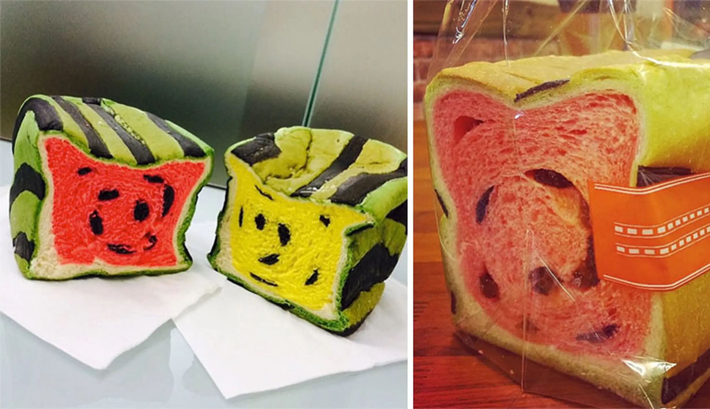 Super Unik! Roti Tawar Berwujud Semangka Kotak - Photo Fimela.com