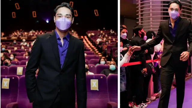 5 Potret Achmad Megantara Saat Menghadiri Gala Premiere Film Backstage ...