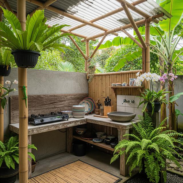 9 Desain Dapur Semi Terbuka dengan Ventilasi Alami, Estetis dan ...