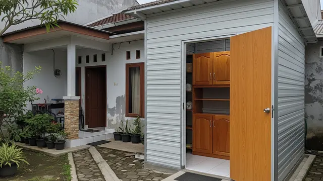 9 Ide Gudang Mini di Samping Rumah yang Tetap Rapi, Solusi Penyimpanan ...