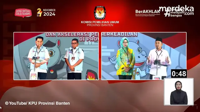 Jadwal Debat Pilkada Banten 2024, Ini Waktu dan Tema yang Diangkat - Hot Liputan6.com