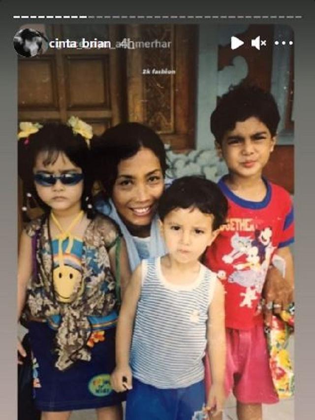 6 Potret Masa Kecil Cinta Brian, Bintang Buku Harian Seorang Istri yang ...