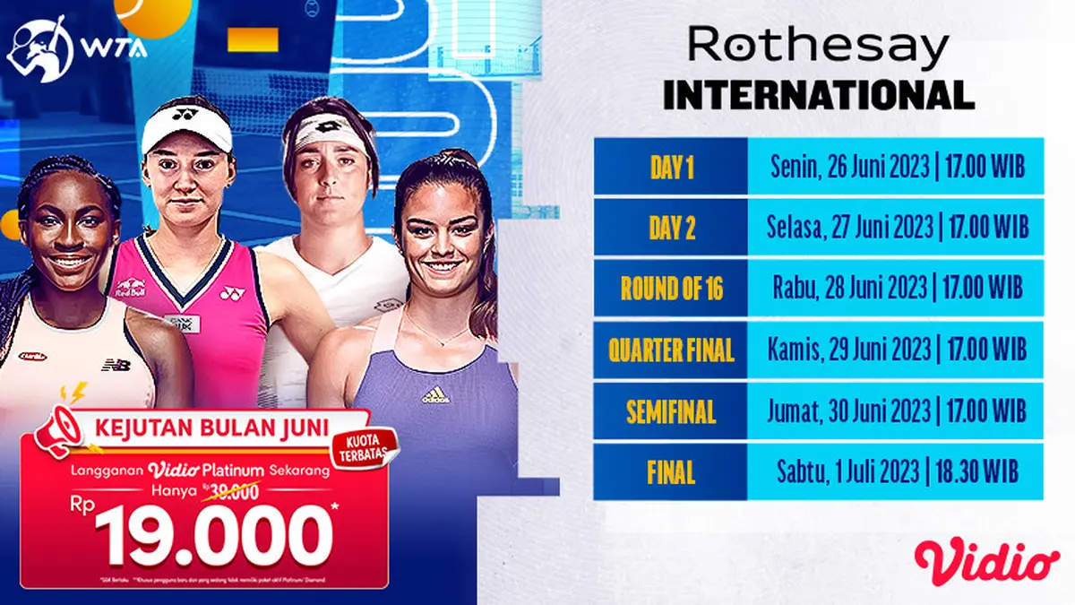 Berita WTA 500 Rothesay International 2023 Hari Ini - Kabar Terbaru Terkini | Liputan6.com