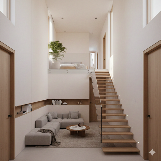 7 Model Rumah Mungil dengan Void Vertikal agar Hunian Kecil Terasa ...