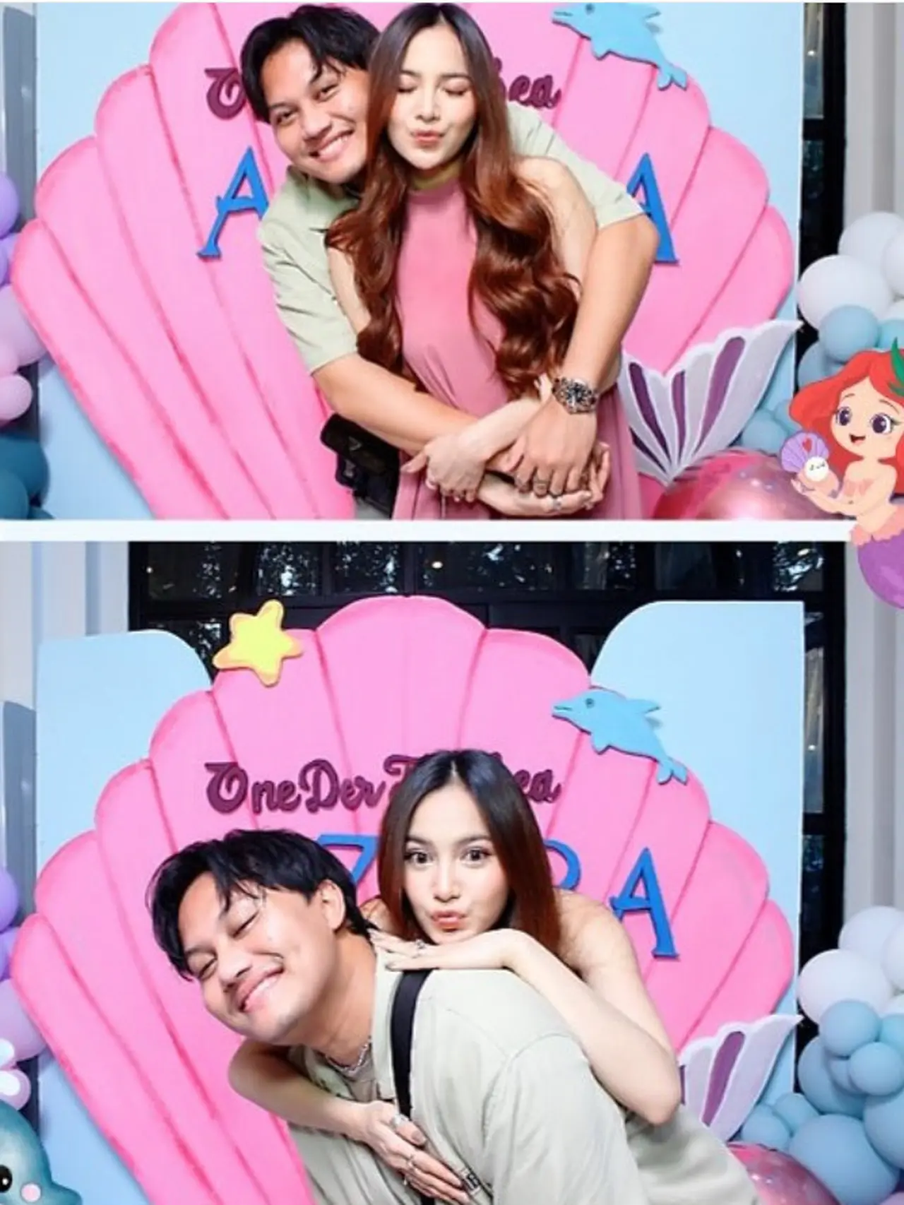 6 Gaya Pasangan Muda Artis hadir di Pesta Ulang Tahun Azura Anak ke-2 Atta Halilintar dan Aurel ...