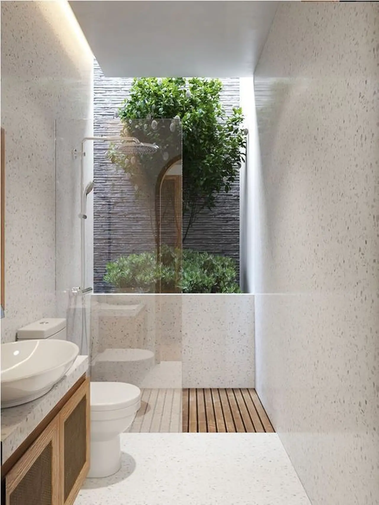 8 Desain Kamar Mandi dengan Shower, Tampil Modern dan Super Nyaman ...