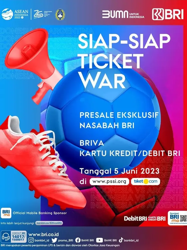 Tiket Indonesia vs Argentina Dijual Mulai 5 Juni, Cek Cara Beli dan Syaratnya - Bisnis Liputan6.com