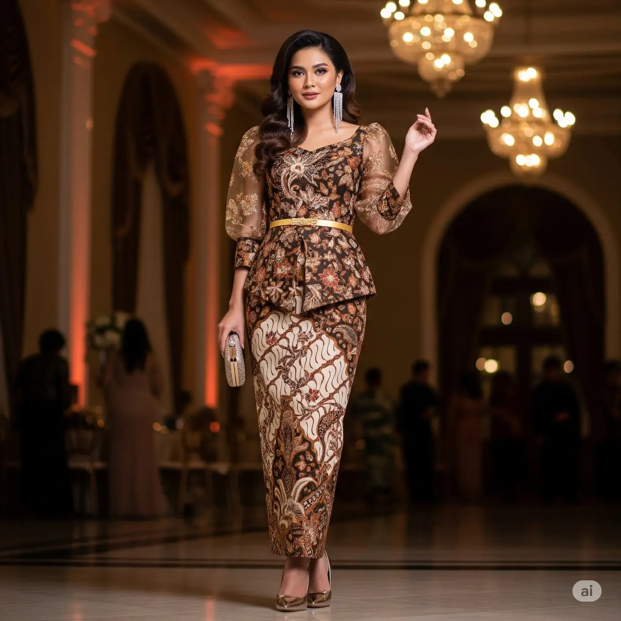 7 Model Dress Batik Lengan Puff dan Pita 2025, Transformasi Penampilan ...