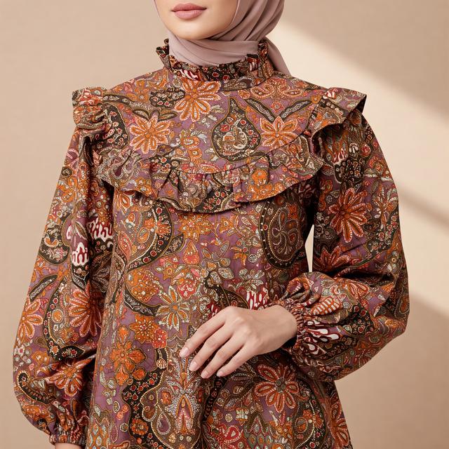 6 Model Atasan Batik Wanita Muslimah Modern 2025, Cocok untuk Segala Acara