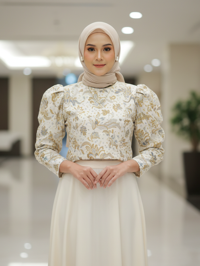 7 Model Atasan Batik Crop Cut dengan Rok High Waist untuk Gaya Muda dan ...
