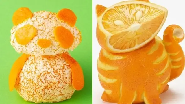 6 Kreasi Seni Kupas Buah Jeruk Ini Tampak Unik, Kreatif Pol - Hot ...