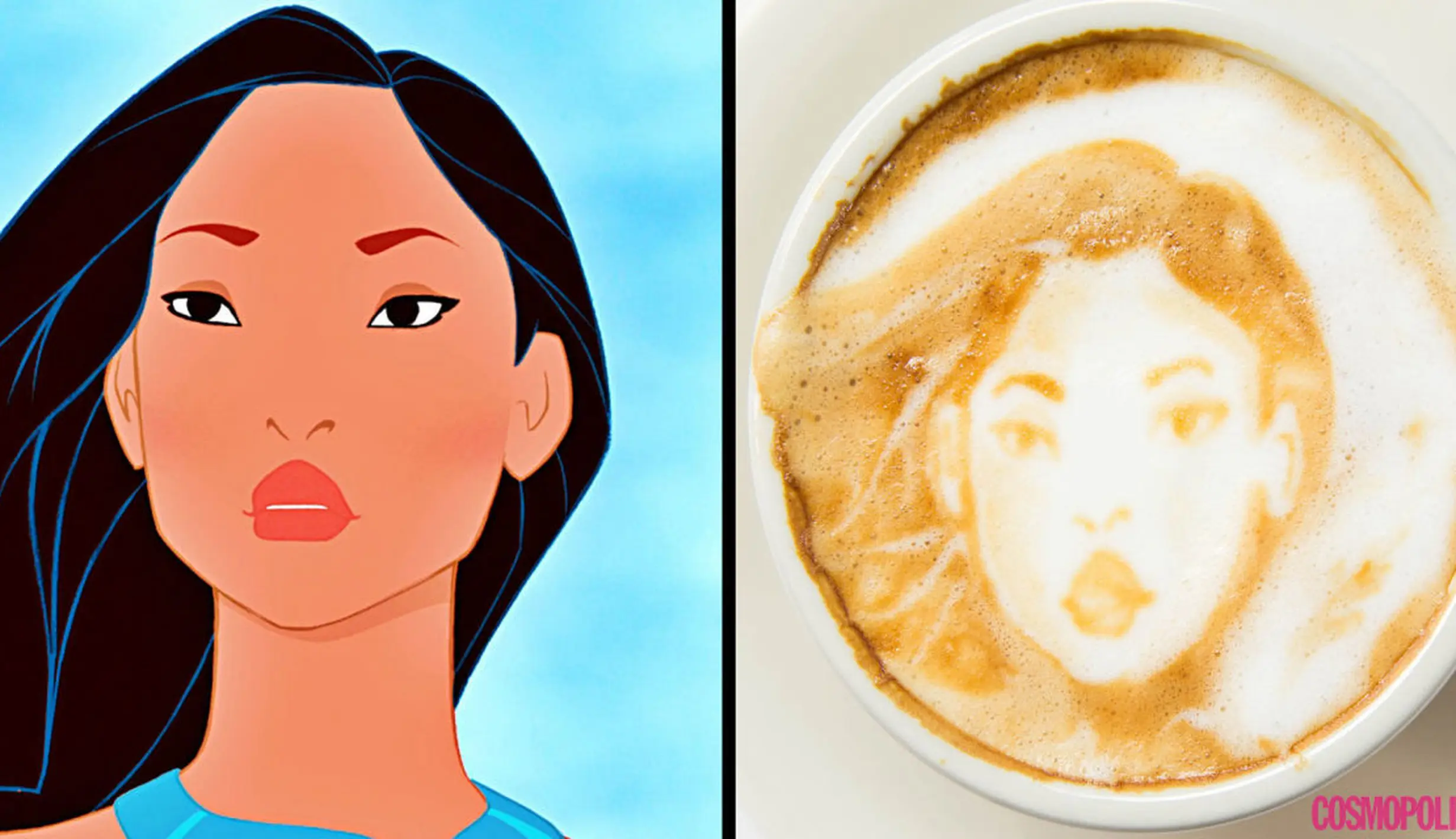 Mirip Aslinya, Seniman Ini Buat Latte Art Wajah Princess Disney Yang Cantik