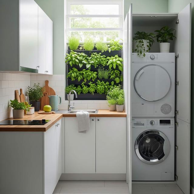 15 Desain Dapur Kecil dan Area Laundry dalam Satu Ruang untuk Hunian ...