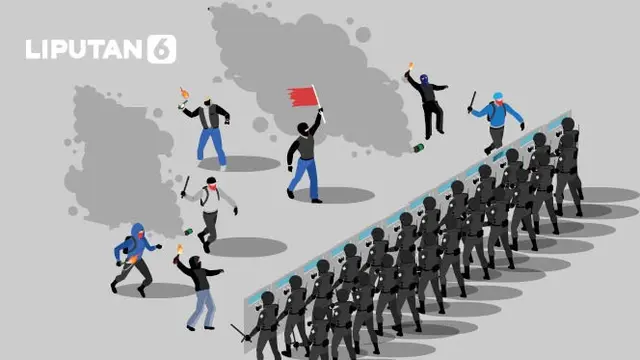 INFOGRAFIS: Mencari Dalang Demo Rusuh Tolak UU Cipta Kerja - News Liputan6.com