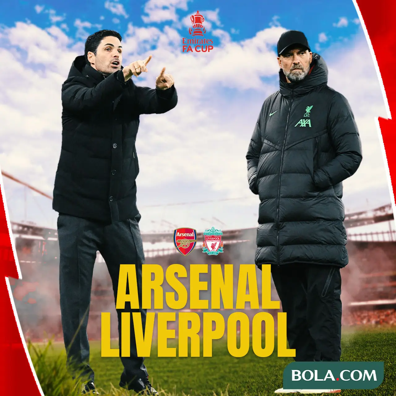 Link Live Streaming Piala FA di Vidio: Arsenal Liverpool - Inggris Bola.com