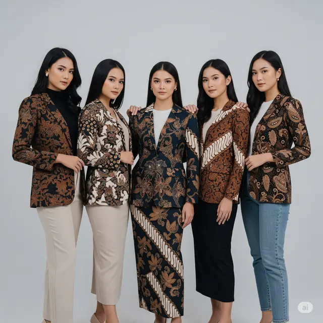 7 Model Jas Batik Wanita Modern Terbaru 2025 untuk Segala Acara - Hot ...