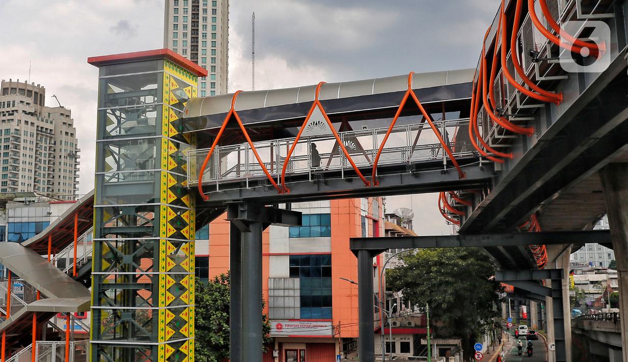 Jembatan Penghubung Terpanjang di Jakarta Segera Diresmikan Penggunaannya - Foto Liputan6.com